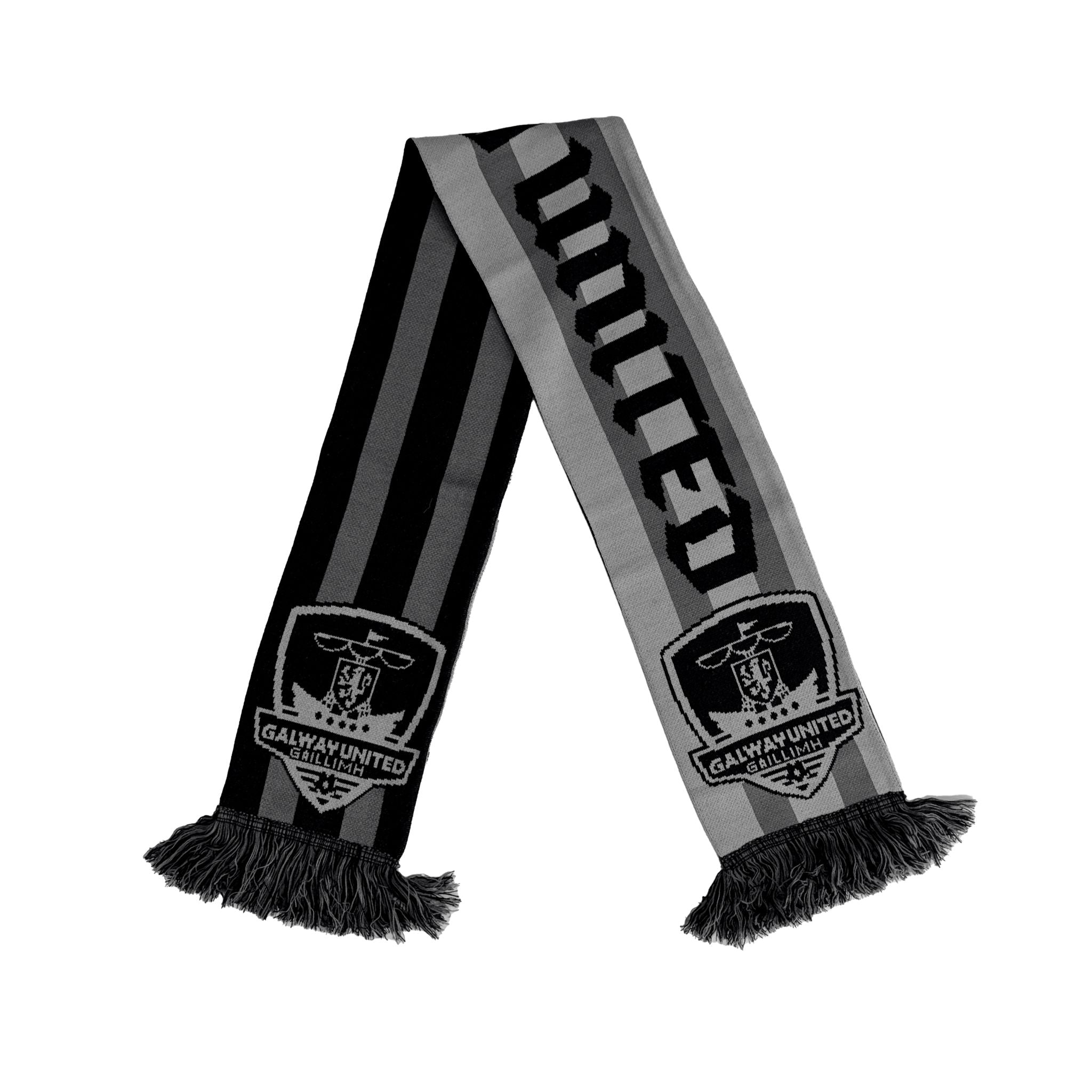 Galway United FC 2026 Black and Grey Scarf – Galway United FC Shop